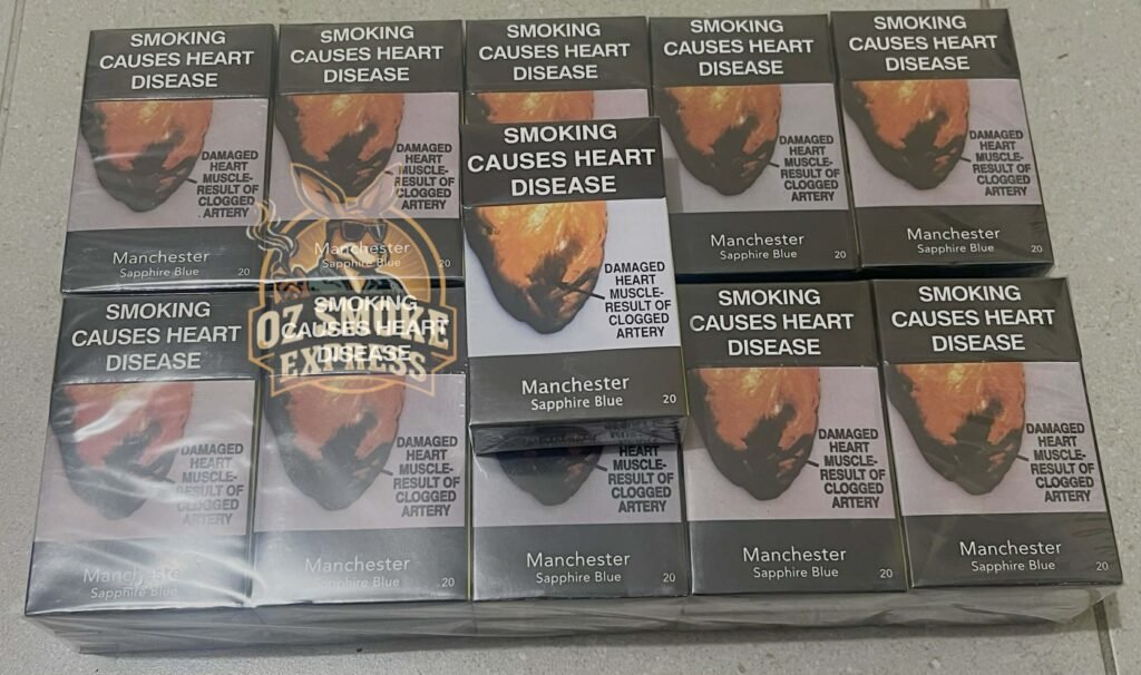 Manchester Sapphire Blue Cigarettes Australia | Oz Smoke Express